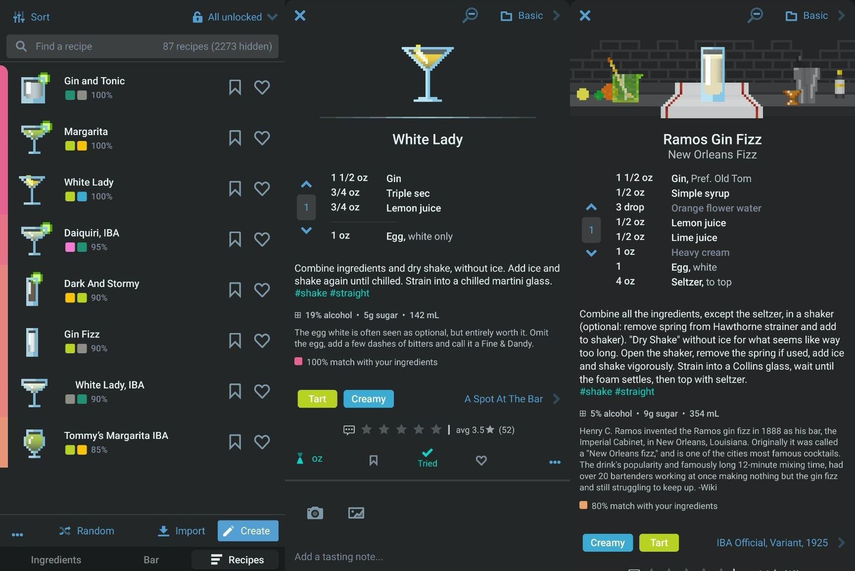 居家調酒必備App《Mixel》！只要輸入材料就能知道酒譜，還能發表自創的雞尾酒|居家調酒、調酒App、調酒師、Bartender、mixer ...